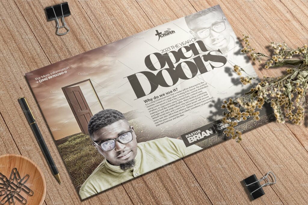 Facebook church flyer template – MasterBundles