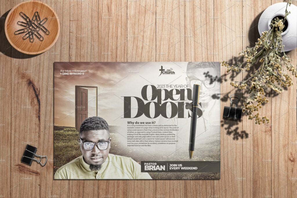 Facebook church flyer template – MasterBundles