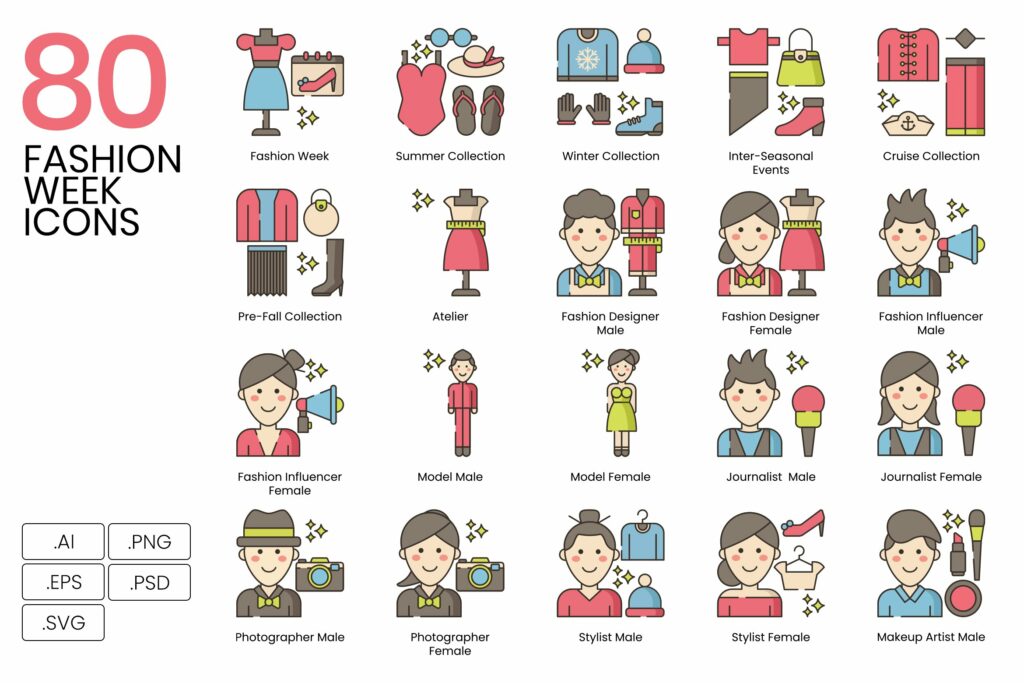 80 Fashion Week Icons - Hazel – MasterBundles