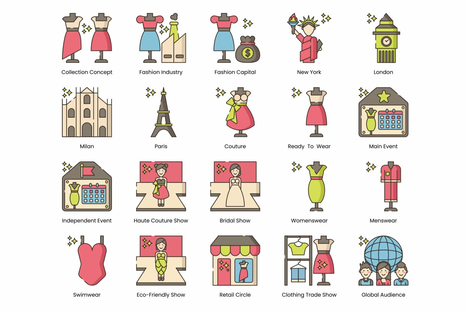 80 Fashion Week Icons - Hazel – MasterBundles