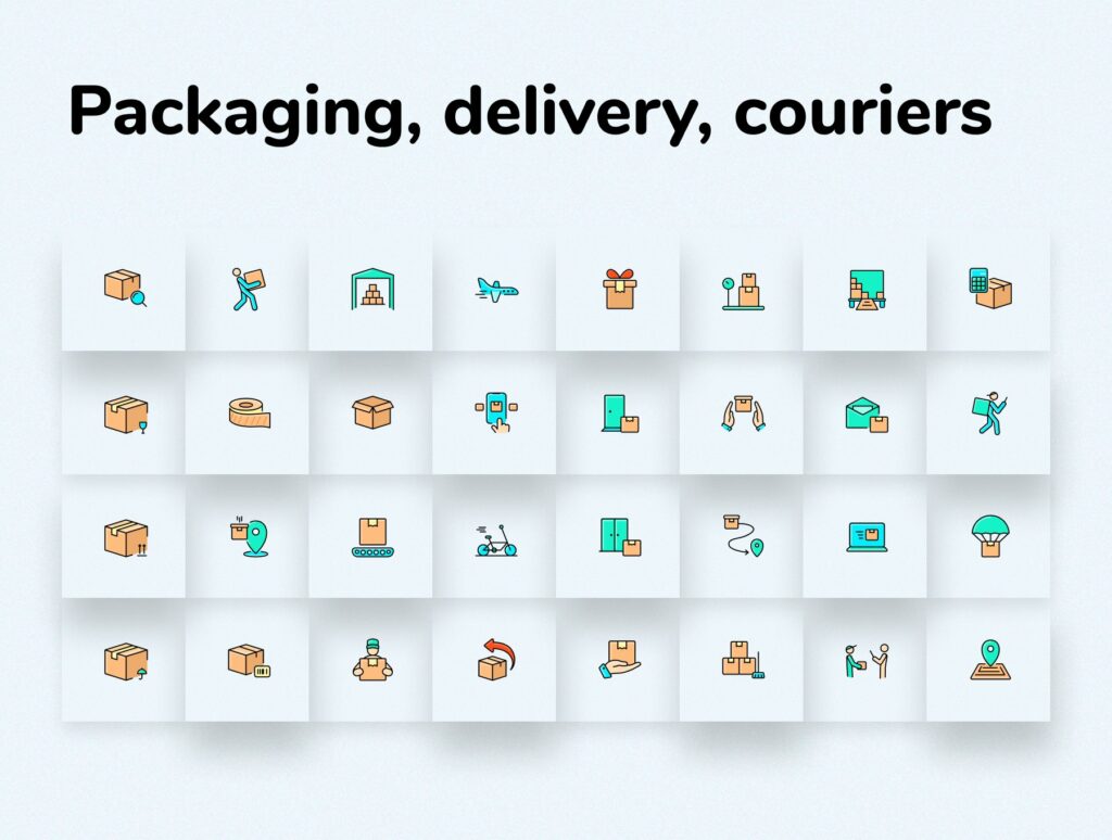 Fast Delivery & Shipping Icons Pack – MasterBundles