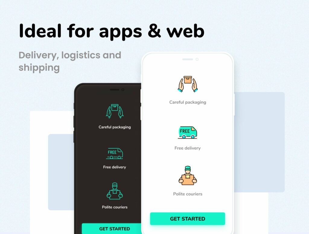Fast Delivery & Shipping Icons Pack – MasterBundles