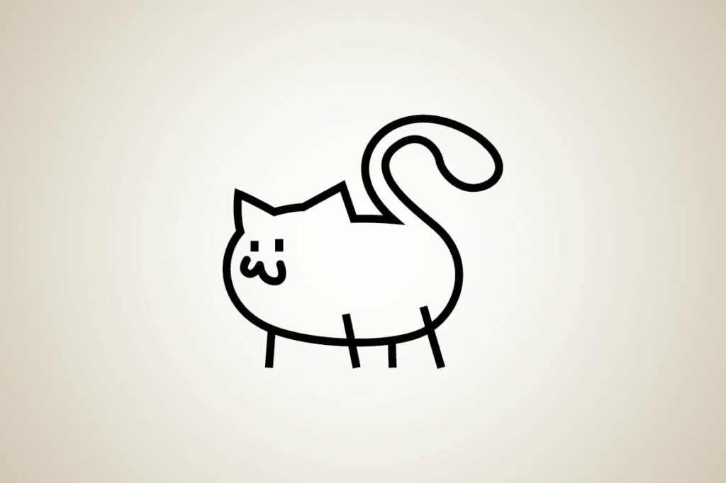 Fat Cat Logo Template – MasterBundles