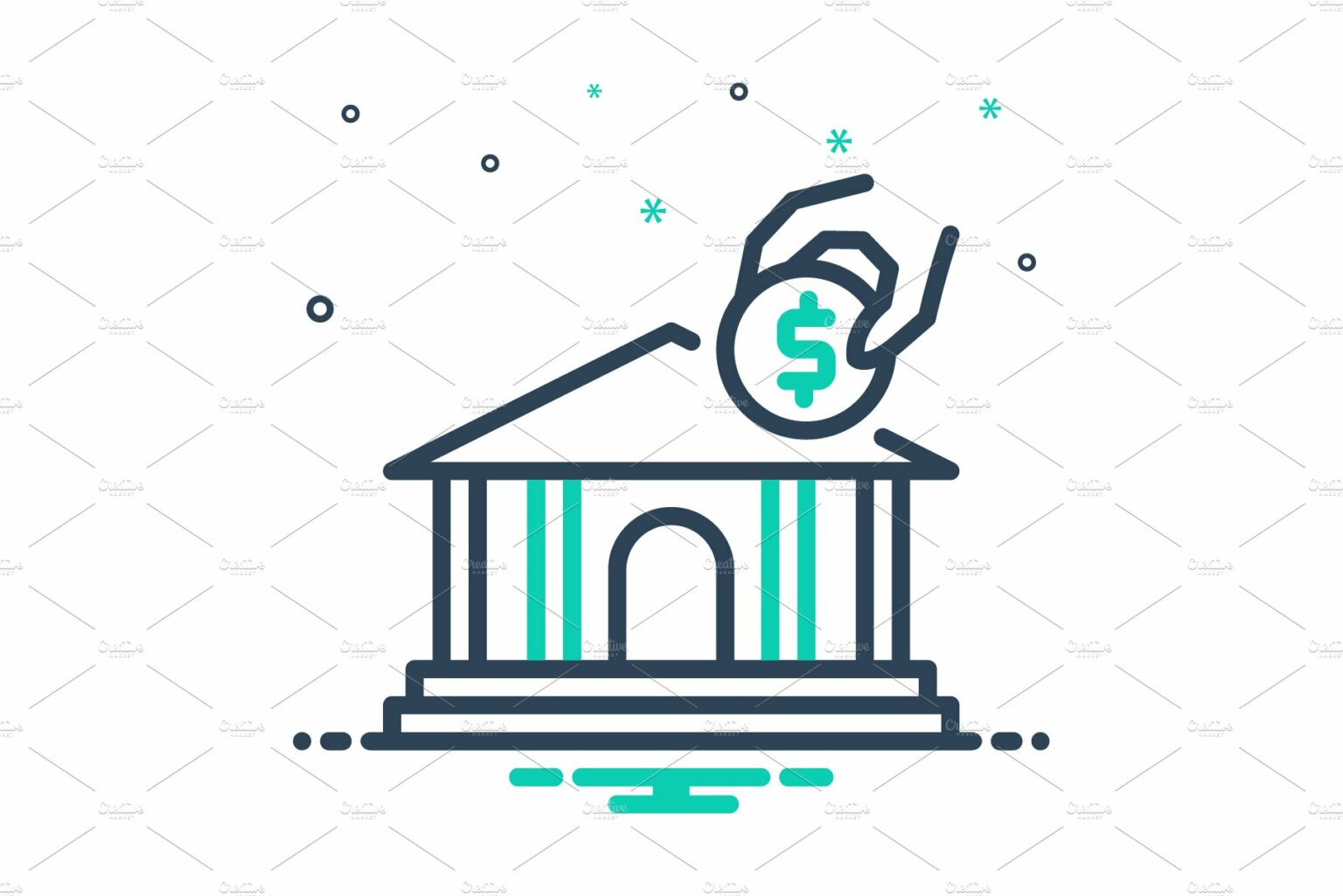 Fd bank mix icon – MasterBundles