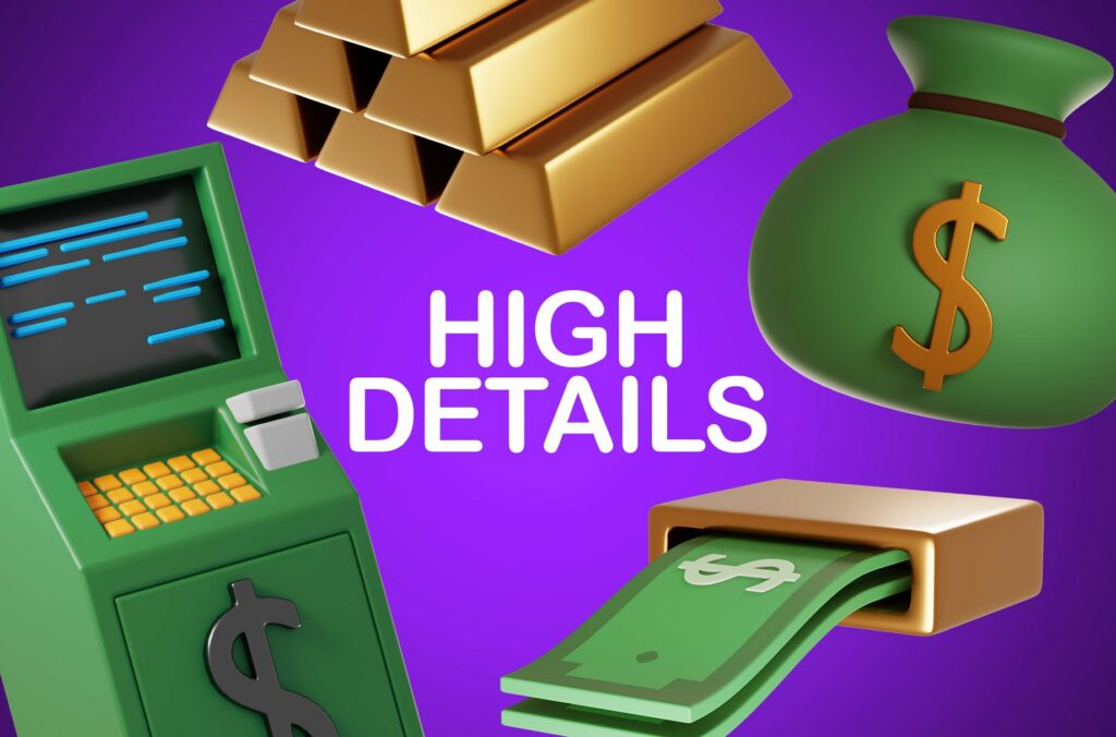 Finance 3D Icon Set – MasterBundles