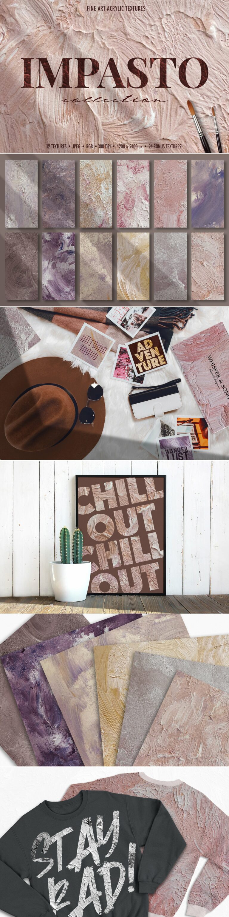 Fine Art Acrylic Paint Textures – MasterBundles