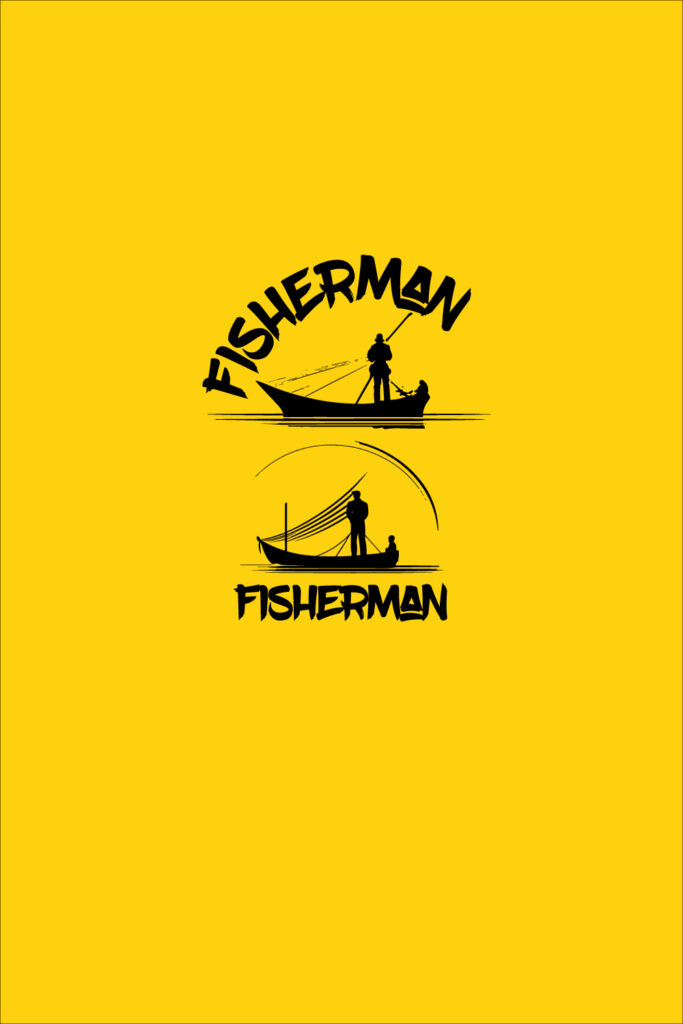 A Fisherman Logo for Fishing Charters and Food Fish Brands - MasterBundles