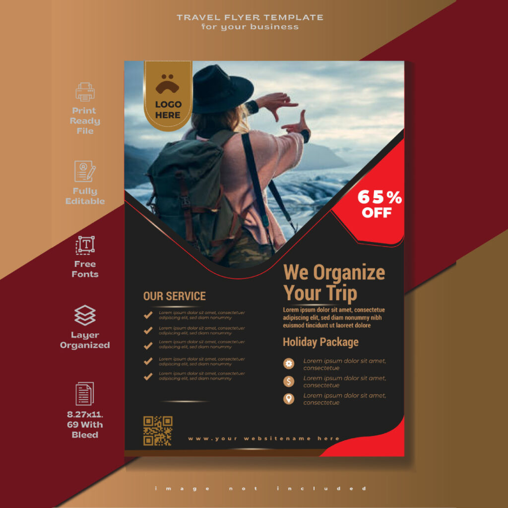 travel tour flyer template for your business. travel flyer design ...