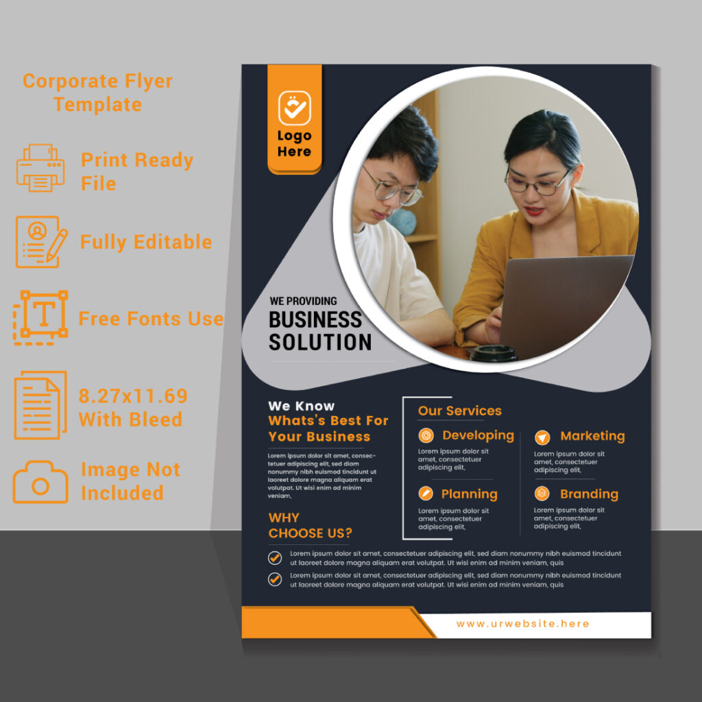 Modern & Creative flyer Template.Corporate Flyer Template for your ...