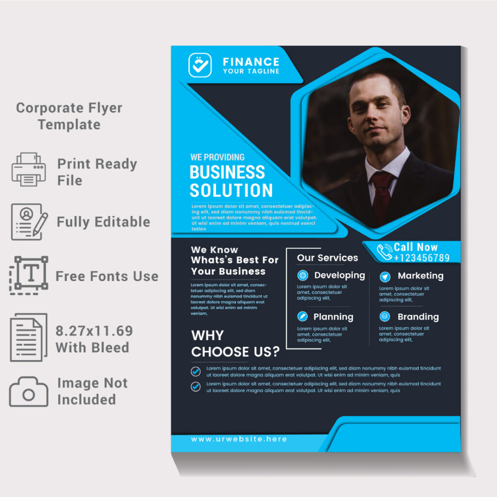 Print ready flyer Template.Corporate Flyer Template for your business ...