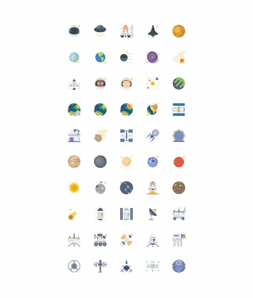SMASHICONS - 200+ Space Icons - – MasterBundles
