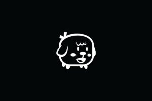 Fluffy Fat Dog Logo Template – MasterBundles