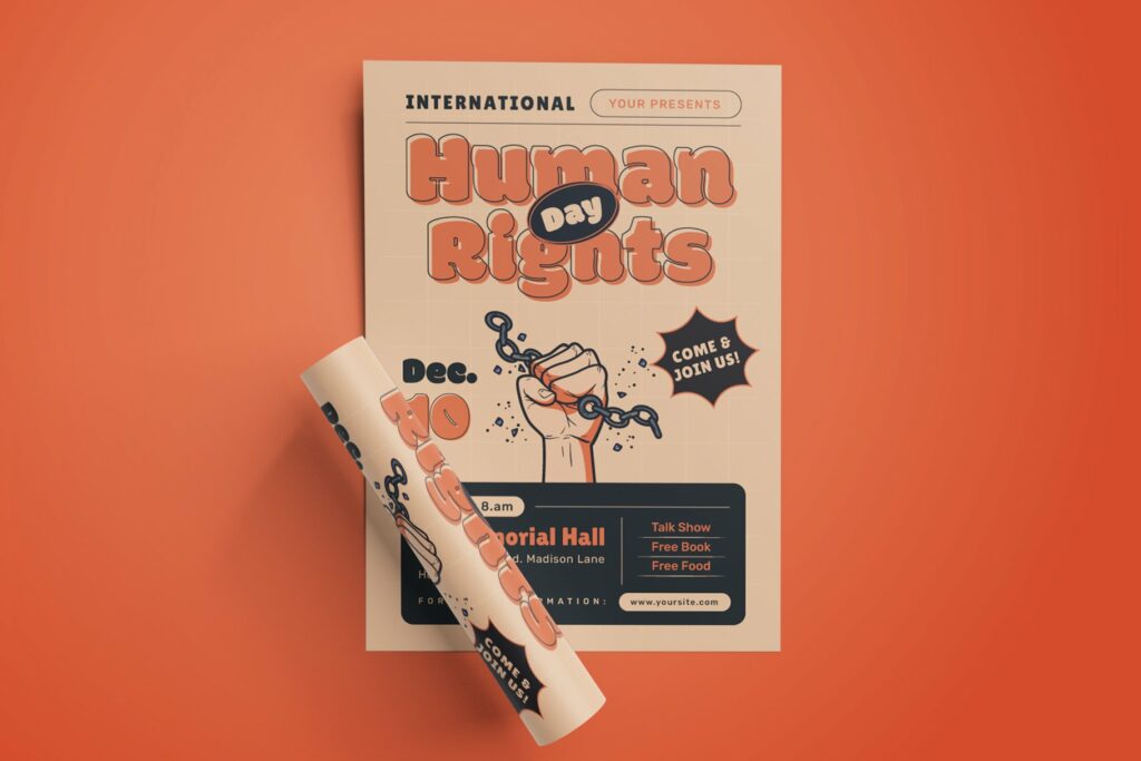 Human Rights Flyer Template – MasterBundles