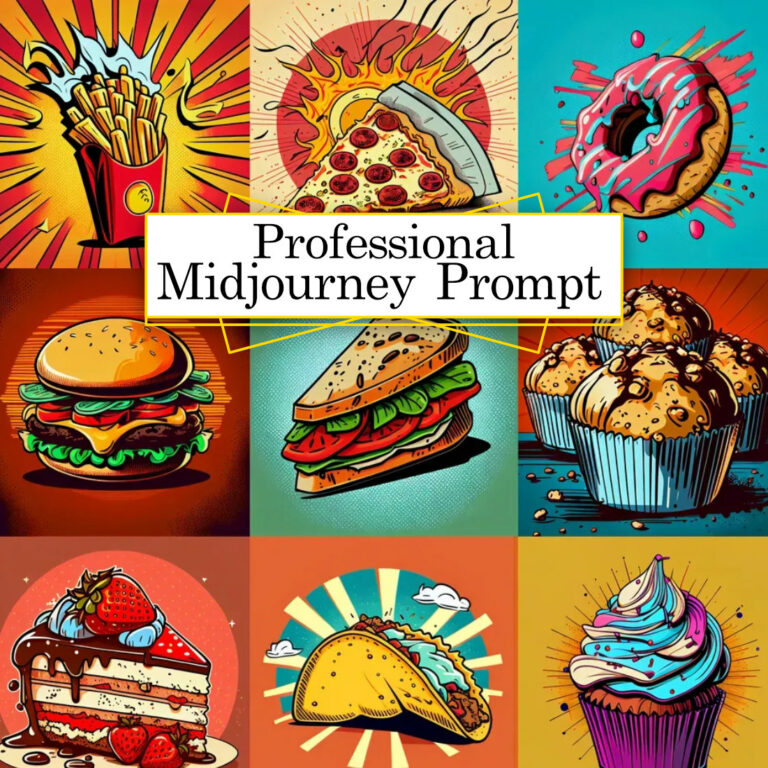 Cartoon Comic Style Food Midjourney Prompt - MasterBundles