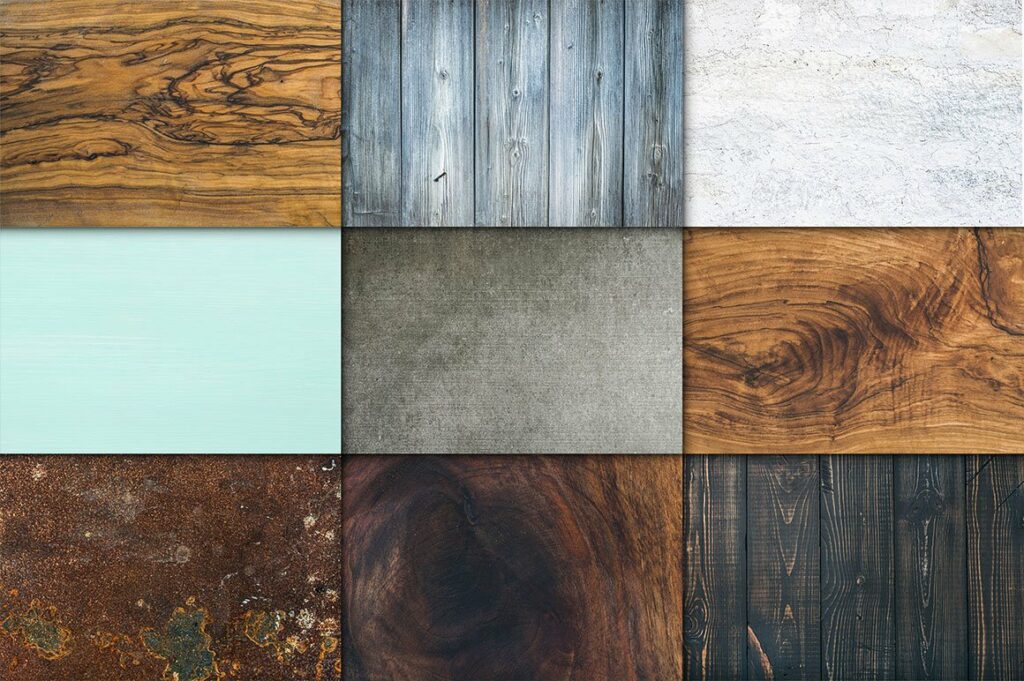 100 Textures Pack. Wooden & Stone – MasterBundles