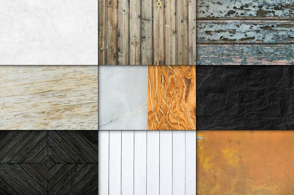 100 Textures Pack. Wooden & Stone – MasterBundles