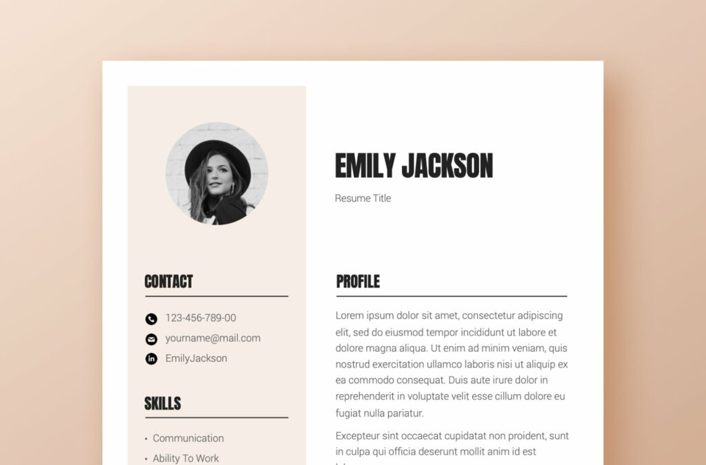 Professional Resume Template CV – MasterBundles