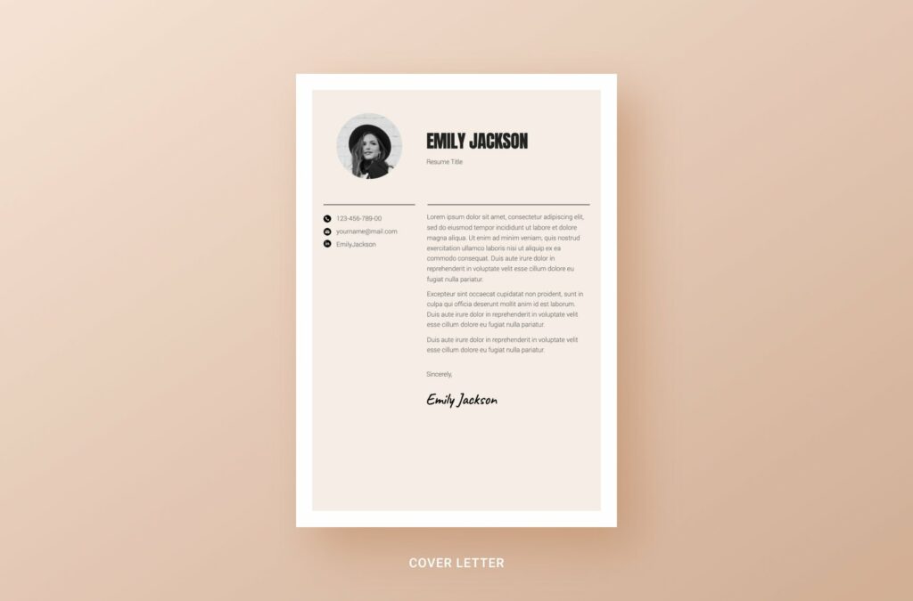 Professional Resume Template CV – MasterBundles