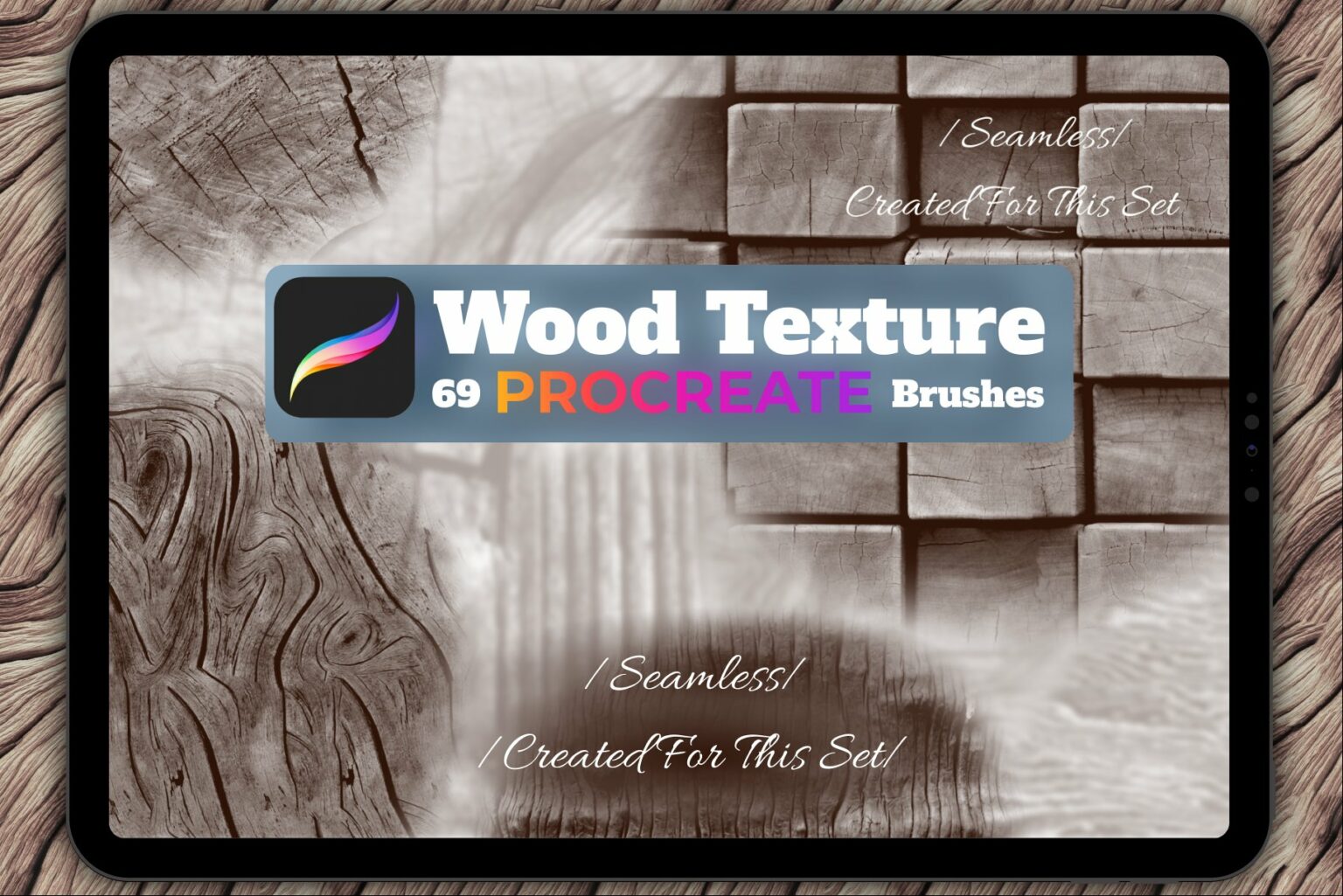 Wood texture for PROCREATE – MasterBundles