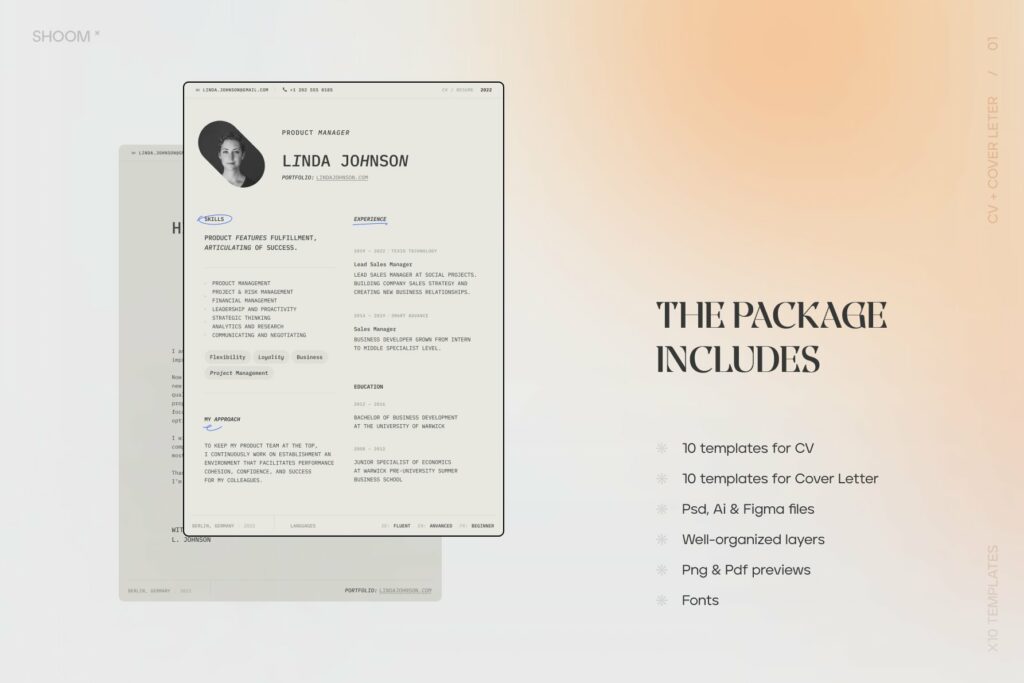 Modern Resume Bundle: 10 PRO Themes – MasterBundles