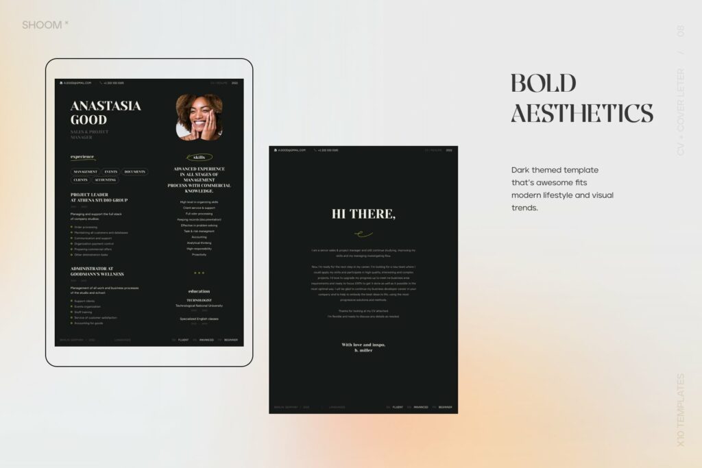Modern Resume Bundle: 10 PRO Themes – MasterBundles