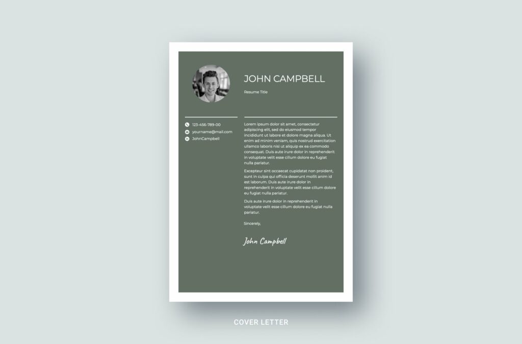 Professional Resume Template CV – MasterBundles