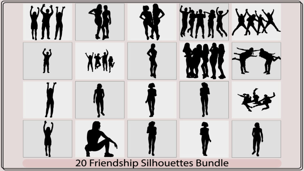 Friends silhouettes,Friend Friendship Relationship Teammate Teamwork ...