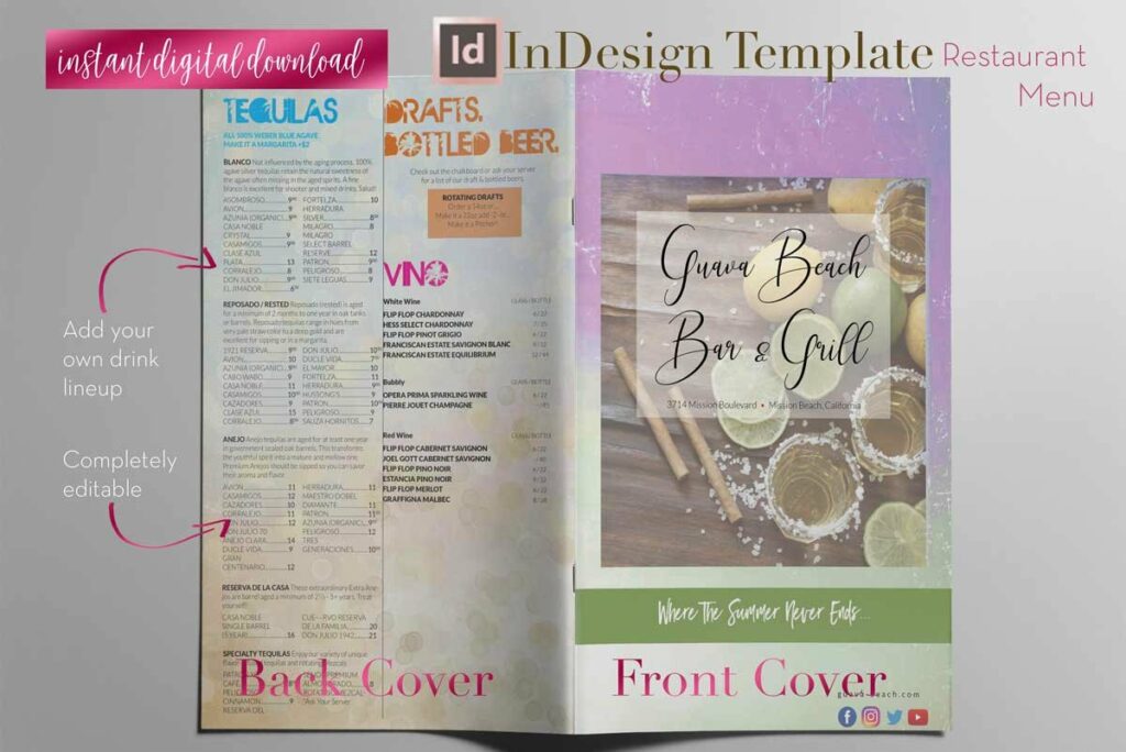 Restaurant Menu | InDesign Template – MasterBundles