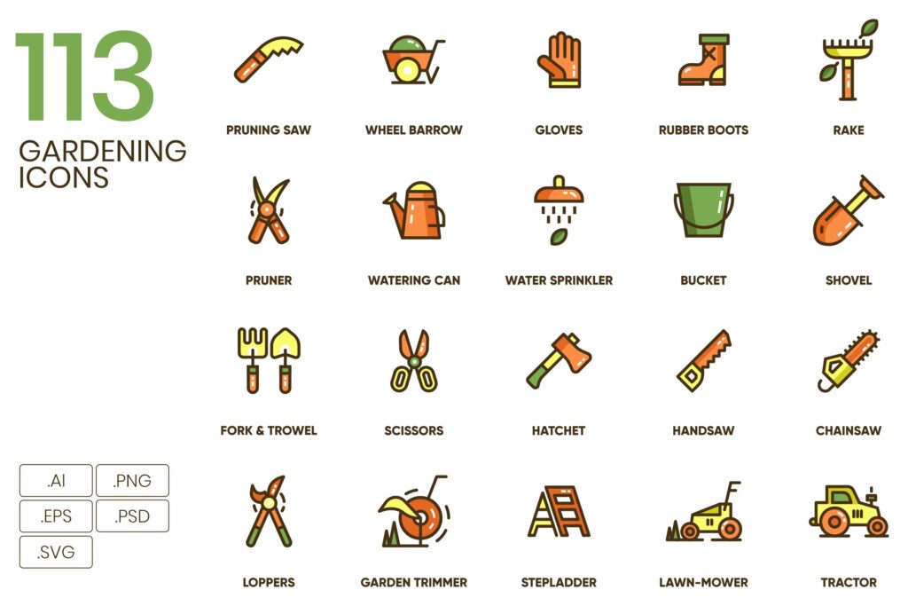 113 Gardening Icons - Eco Series – MasterBundles