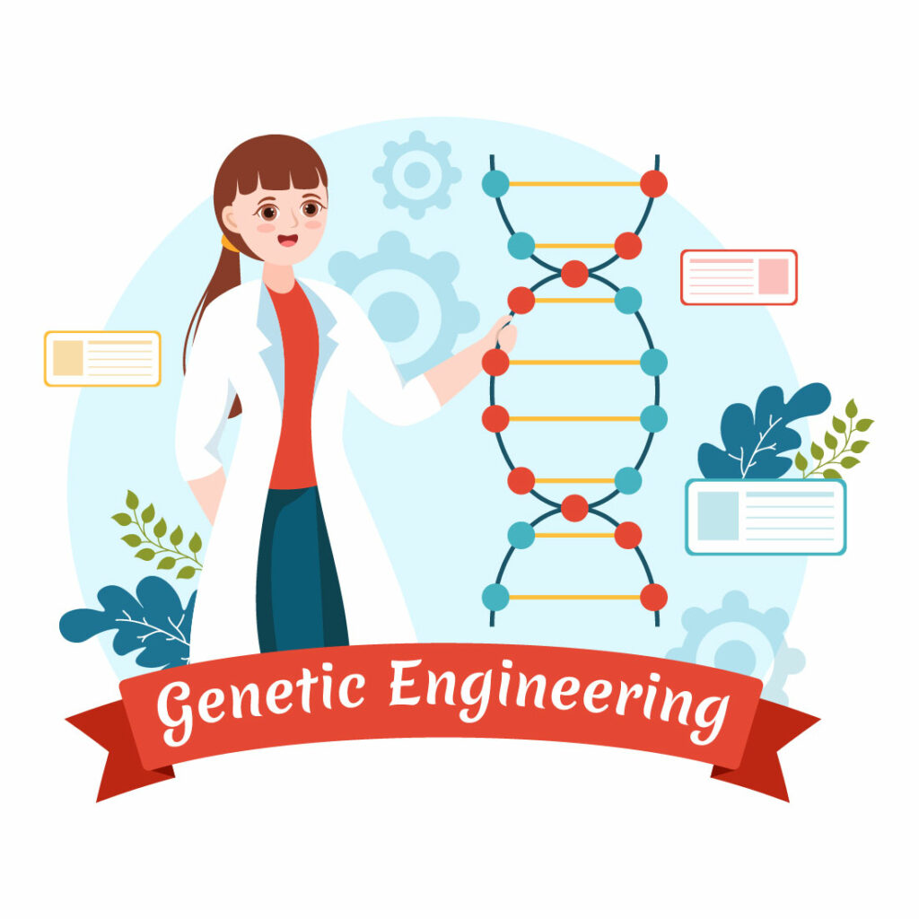 13 Genetic Engineering and DNA Modifications Illustration - MasterBundles