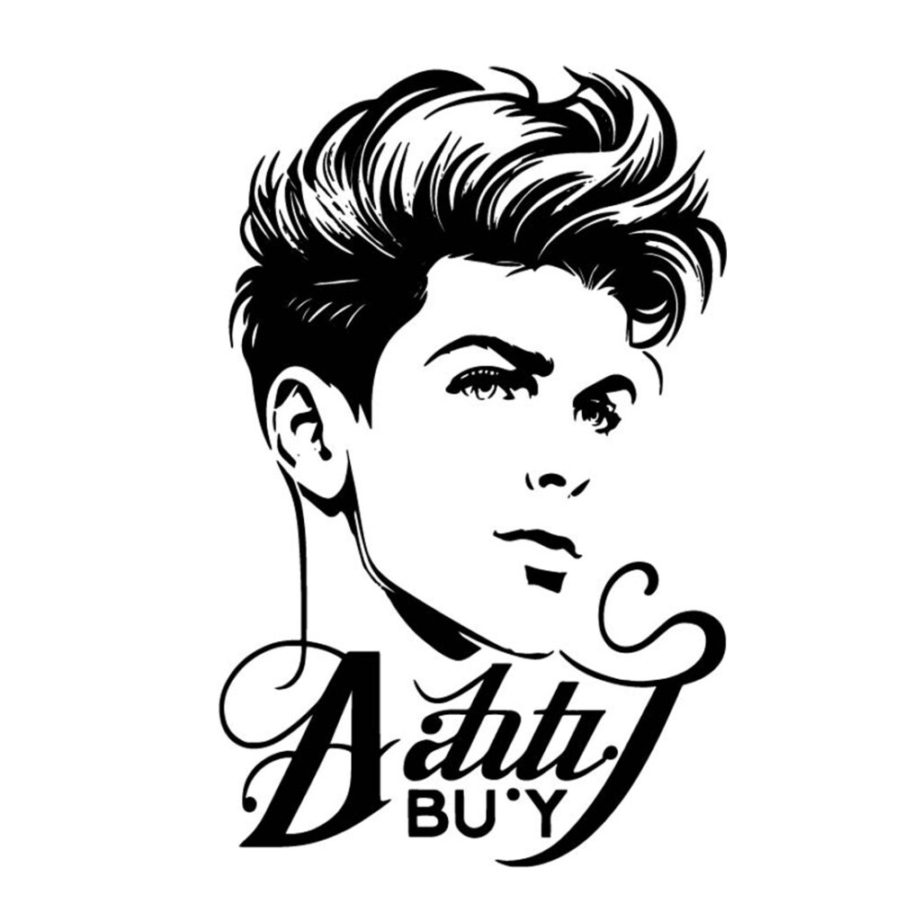 A beauty logo boy - MasterBundles