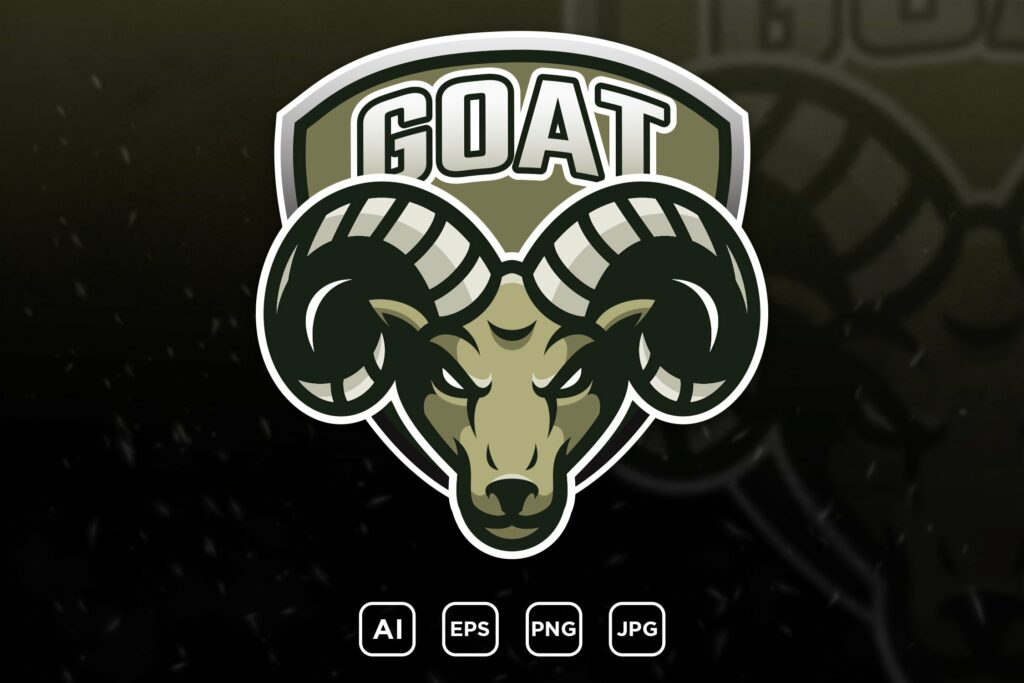 Goat - mascot logo for a team – MasterBundles