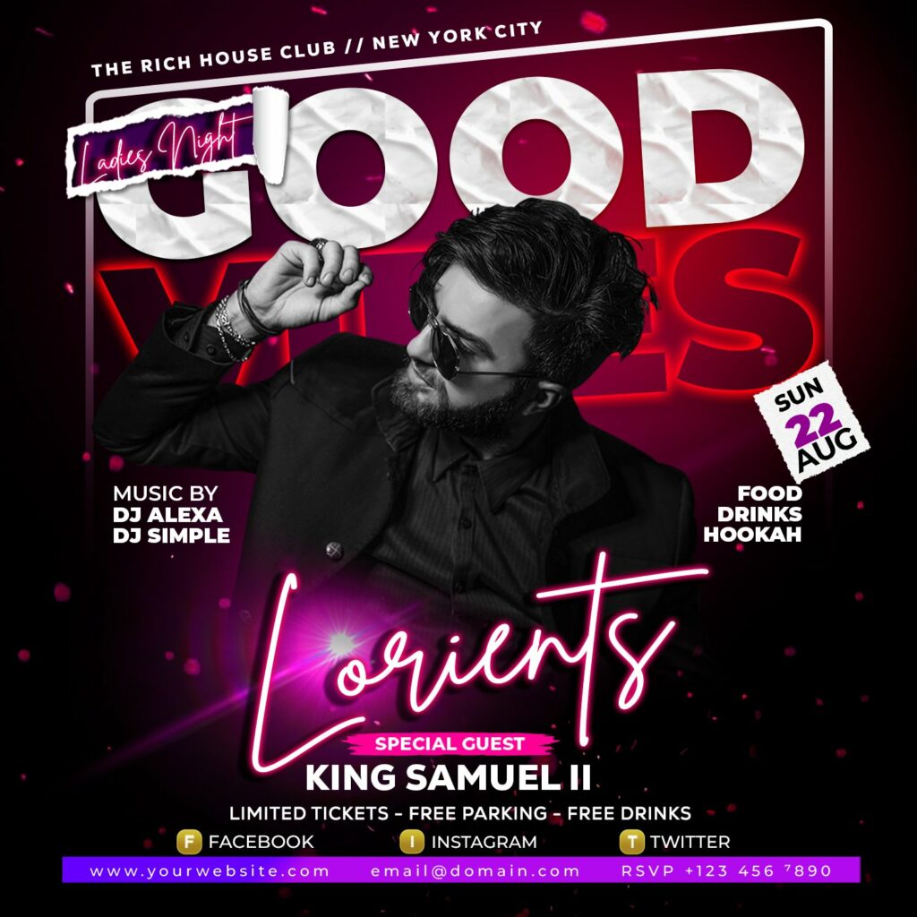 Good Vibes Events Banner (PSD) – MasterBundles