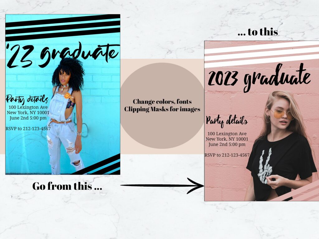 Modern Photoshop Grad Card Bundle – MasterBundles
