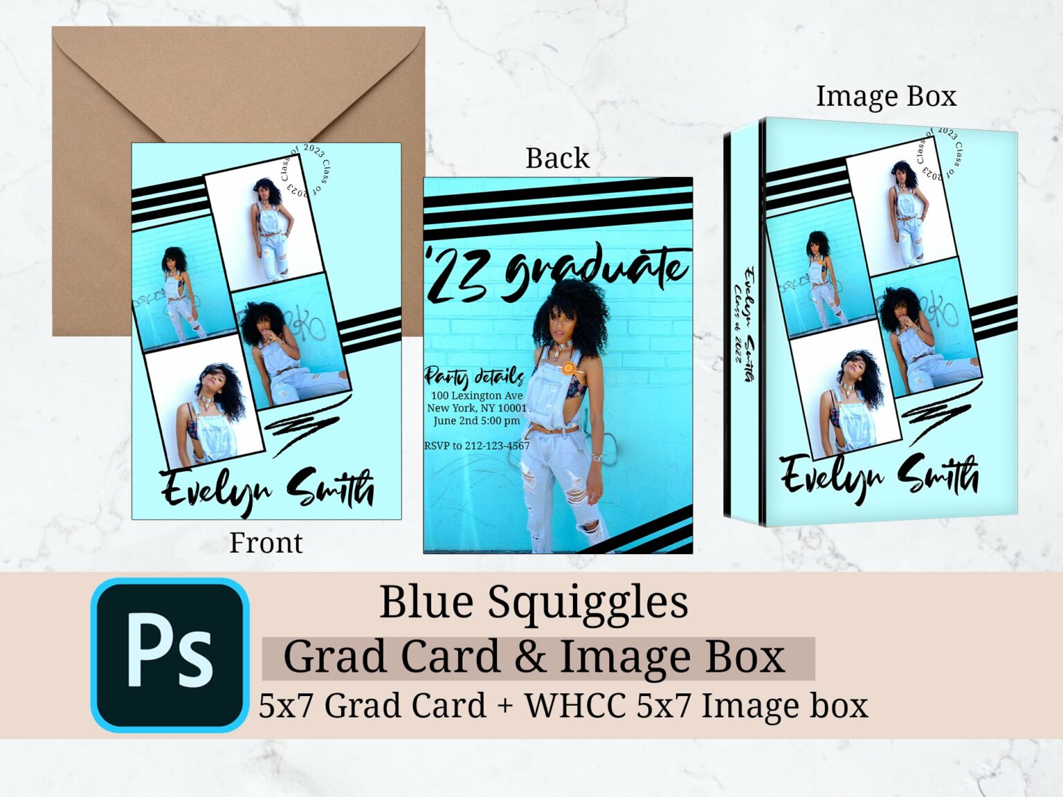 Modern Photoshop Grad Card Bundle – MasterBundles