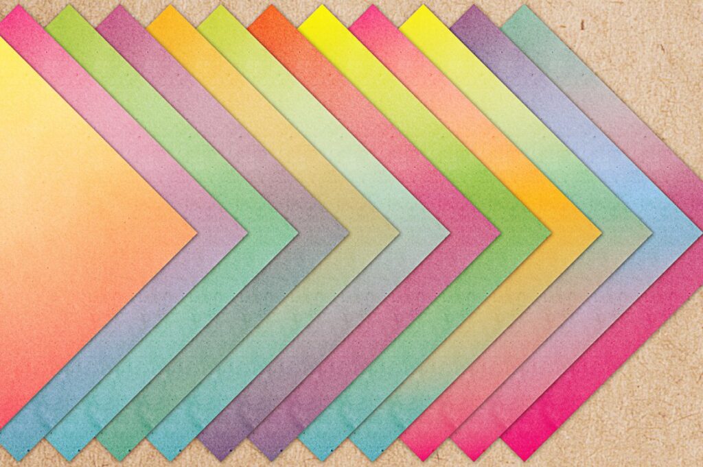 Gradient Paper Texture 12 Set – MasterBundles