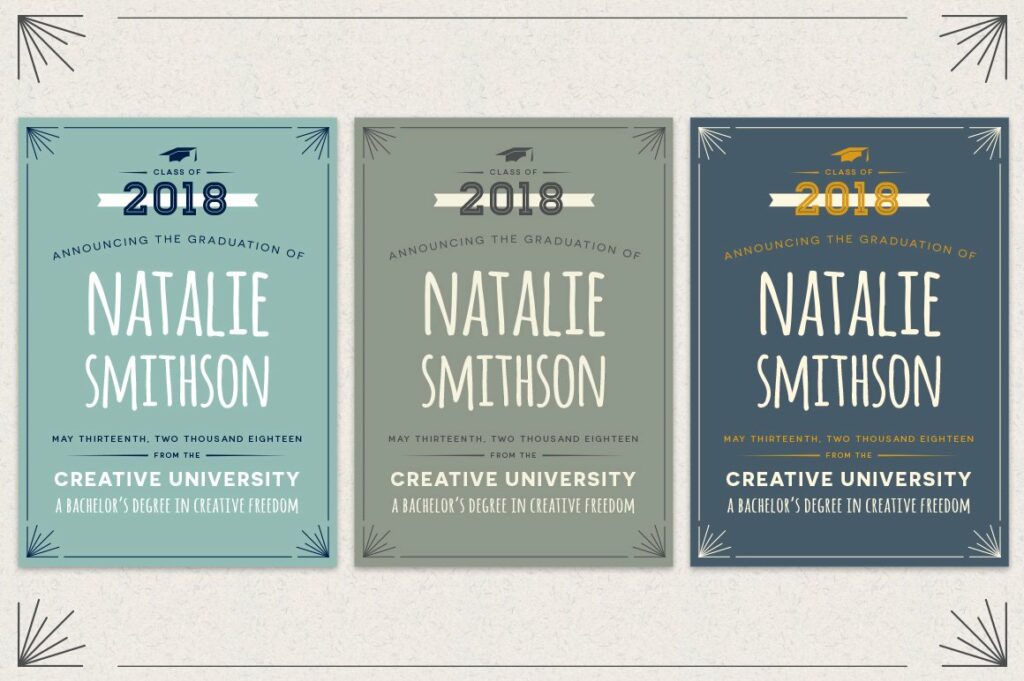 Graduation Announcement – MasterBundles