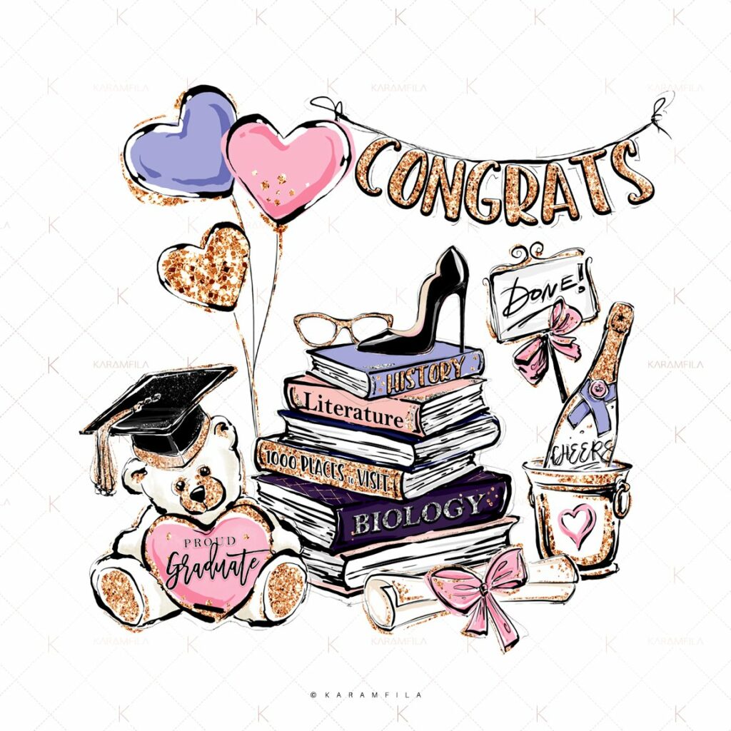 Graduation Clipart – MasterBundles