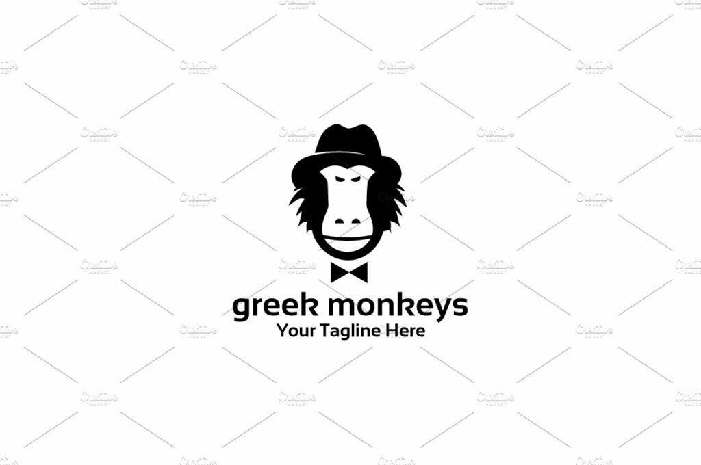 greek monkeys - Logo Template – MasterBundles