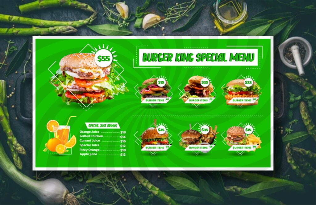 Digital Menu Board Templates – MasterBundles