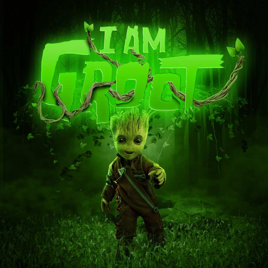 Groot photo manipulation - MasterBundles
