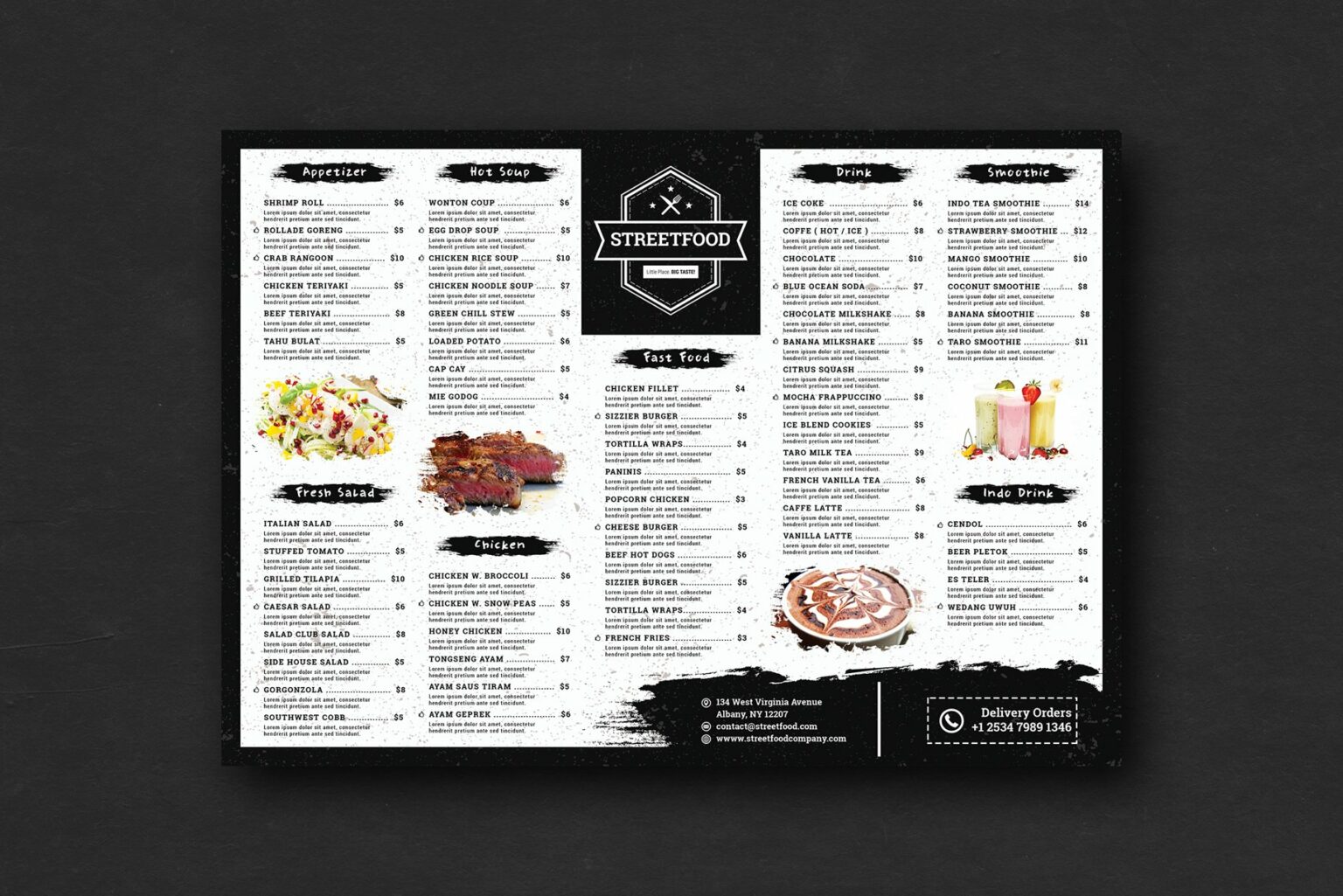 Grunge Food Menu Pack – MasterBundles