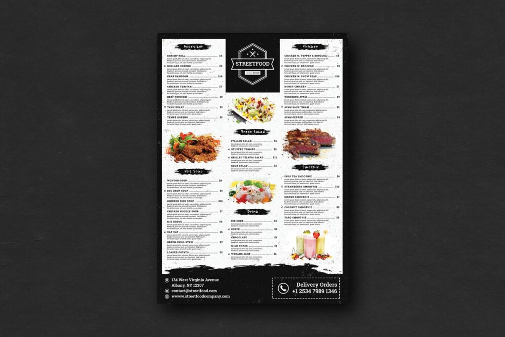 Grunge Food Menu Pack – MasterBundles