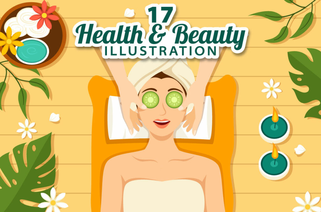 17 Beauty and Health Illustration - MasterBundles
