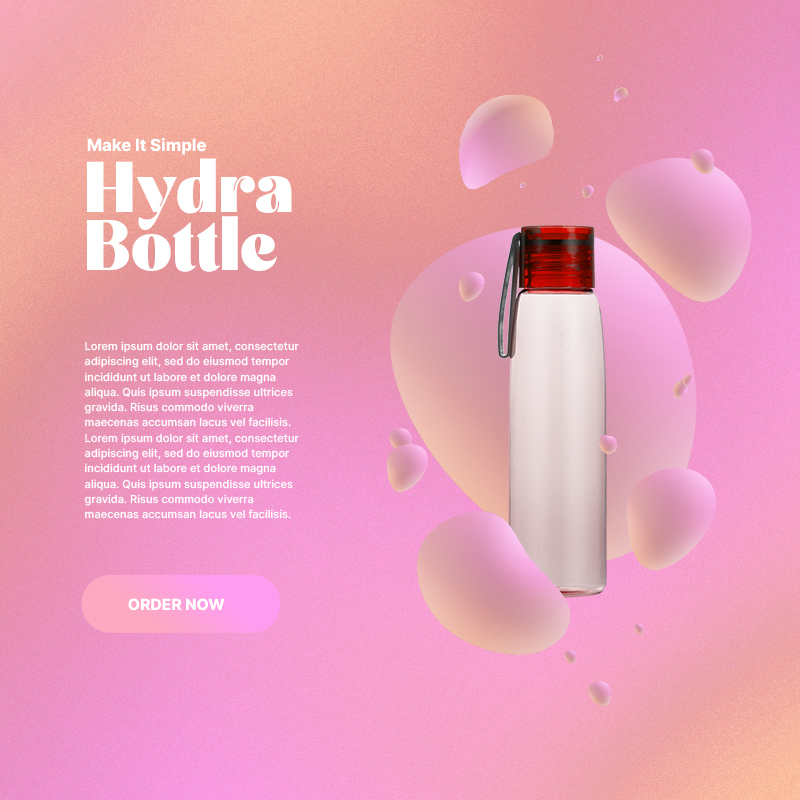 accessories post design advertisment and branding - MasterBundles