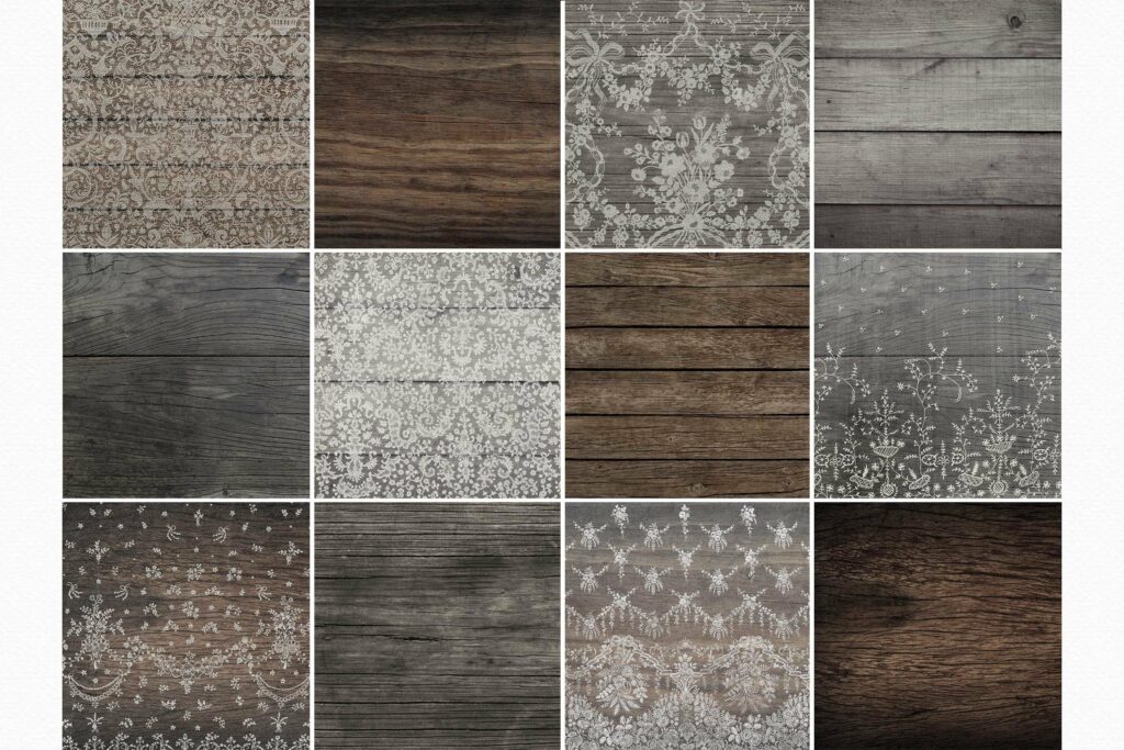 Antique Lace and Wood Textures – MasterBundles