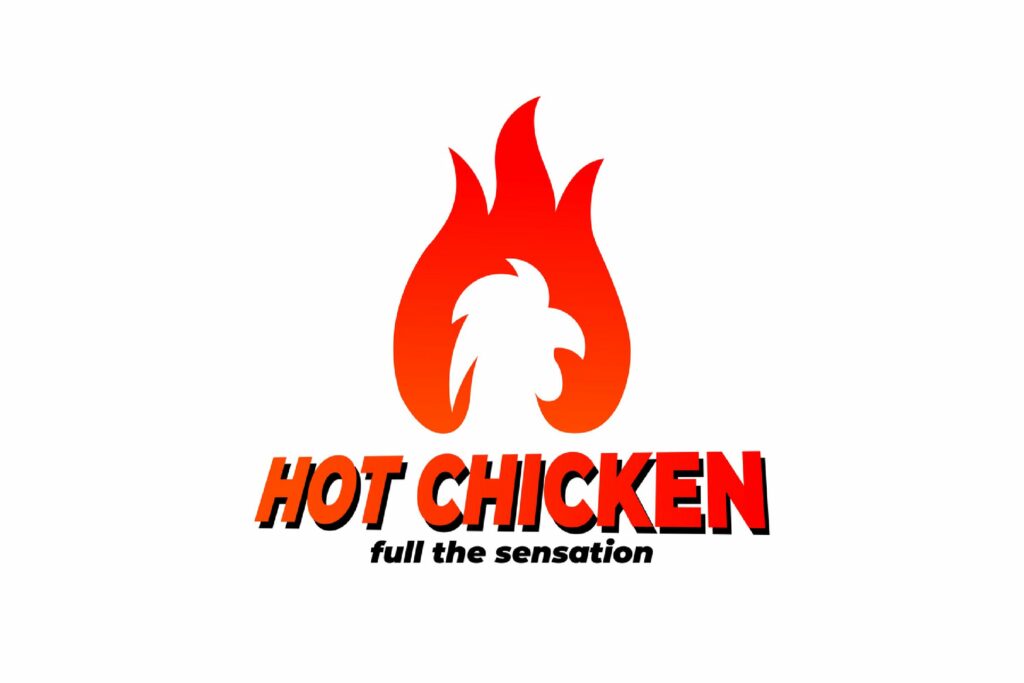 hot chicken logo. chicken spicy – MasterBundles