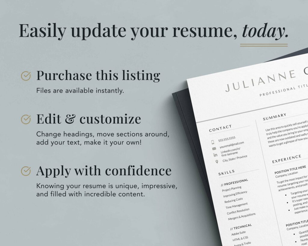 Best Resume Template for Google Docs – MasterBundles