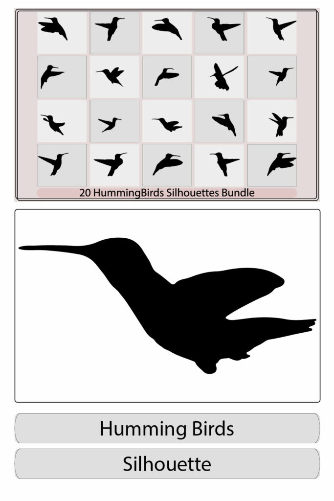 hummingbird silhouettes,humming bird silhouette.Humming Colibri Bird ...