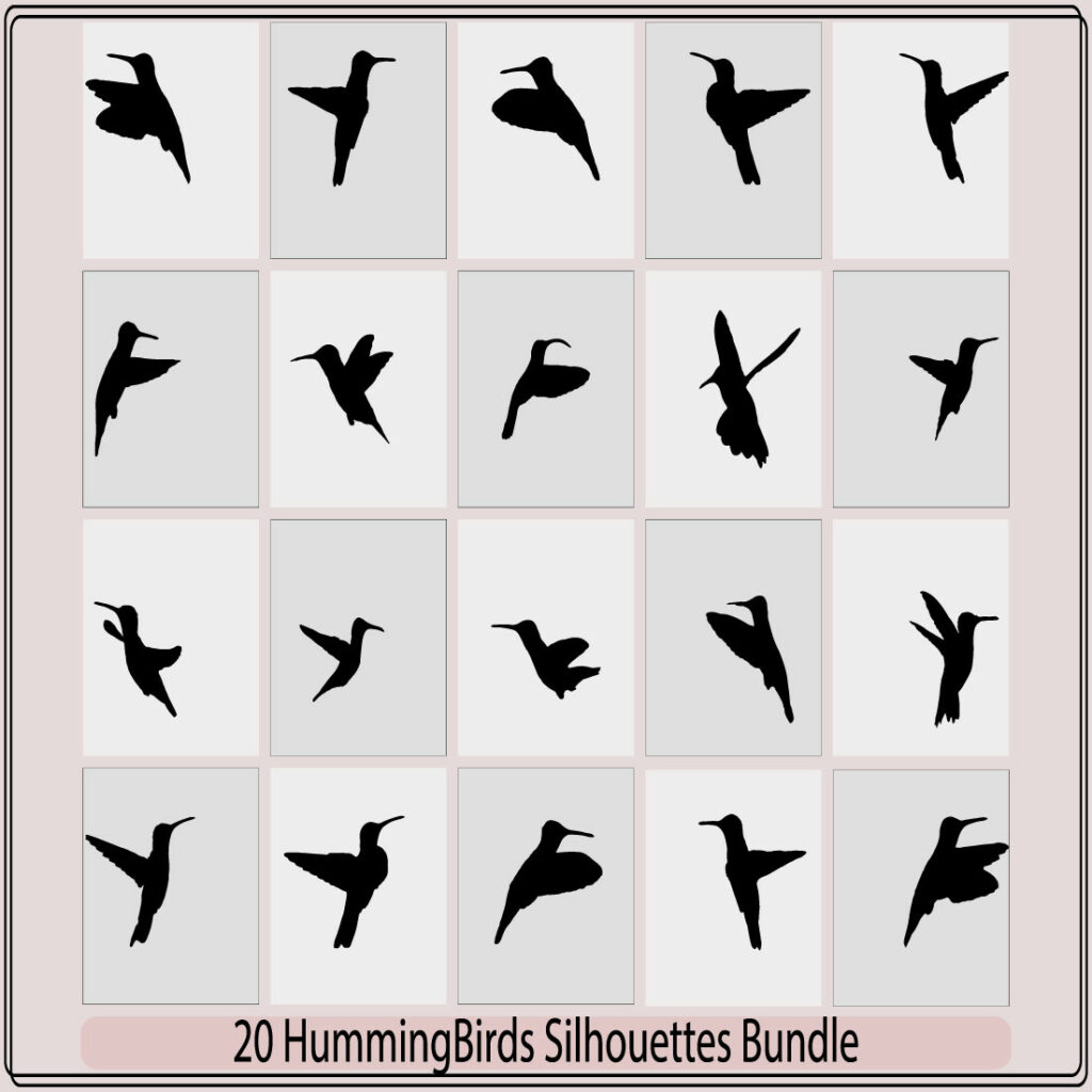 hummingbird silhouettes,humming bird silhouette.Humming Colibri Bird ...